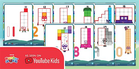 Numberblocks 11 20 Numeral Display Posters Teacher Made