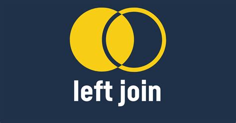 Left Join Łączenie Danych Sql Kajodata