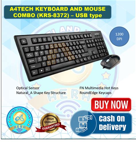 a4tech keyboard and mouse combo krs 8372 usb type lazada ph