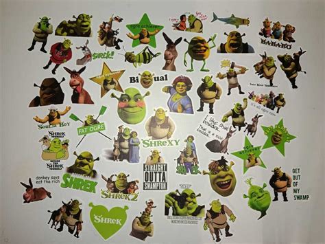 Набір вінілових наклейок стікерів Шрек Shrek 150 грн Набори для творчості Хмельницький на Olx