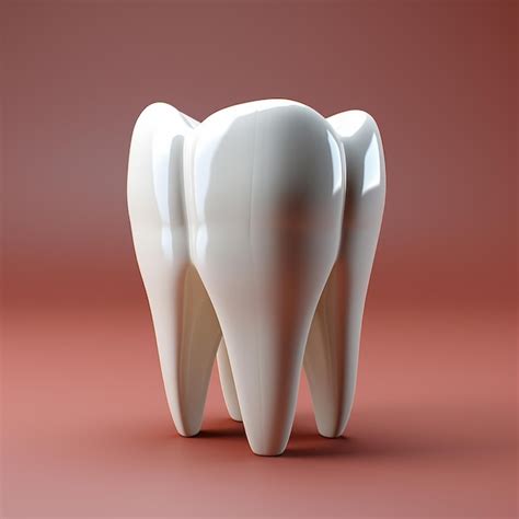 Premium Ai Image 3d Rendering Of A Single Tooth