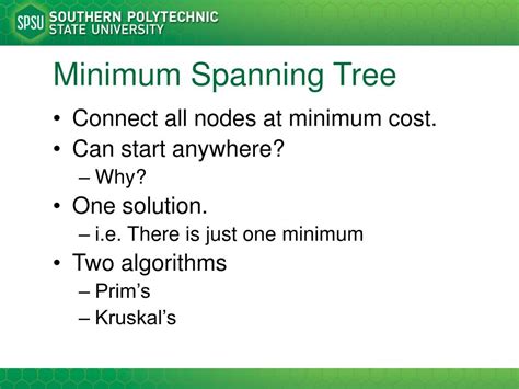 PPT Single Source Shortest Path Minimum Spanning Trees PowerPoint Presentation ID 5744995