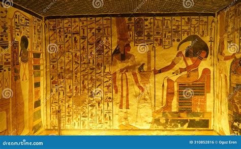 The Tomb Of Queen Nefertari In Valley Of The Queens Luxor Egypt Stock
