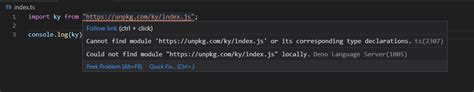 Cannot Find Module Issue Denoland Vscode Deno GitHub