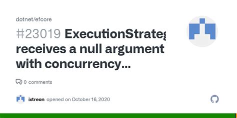 Executionstrategyshouldretryon Receives A Null Argument With Concurrency Exceptions · Issue