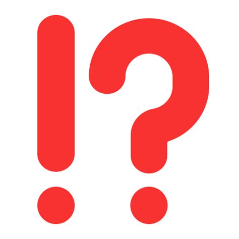 exclamation question mark flat icon fluentui emoji flat iconpack