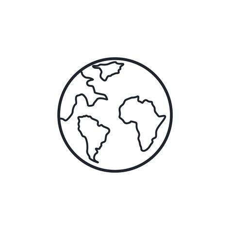 Simple Flat Icon Of Planet Earth Symbolizes Global Sustainability