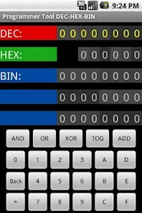 Programmer Tool Dec Hex Bin For Android Download