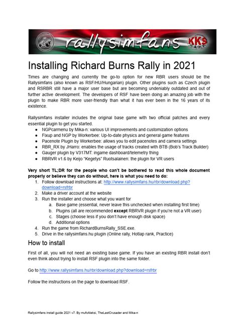 Rbr Instructions V7 2 Pdf Installation Computer Programs Computer File