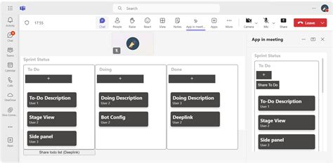 meetings stage view code samples microsoft learn