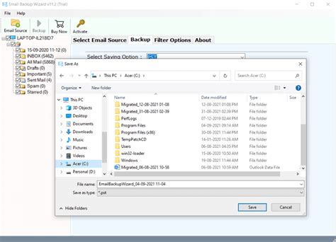 How To Export Comcast To PST File In