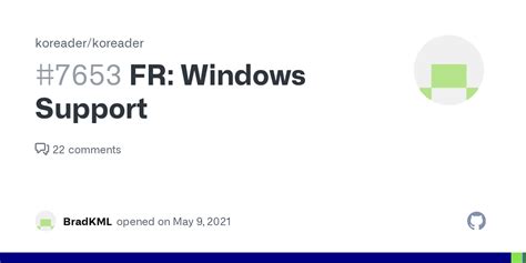 Fr Windows Support · Issue 7653 · Koreaderkoreader · Github