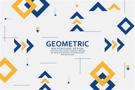 Premium Vector Geometric Background With Abstract Shapes Design