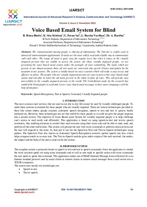 pdf voice based email system for blind