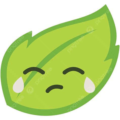 귀여운 슬픈 잎 표정 이모티콘 아이콘 귀엽다 슬퍼 잎 Png 일러스트 및 벡터 에 대한 무료 다운로드 Pngtree