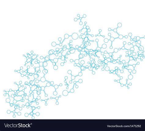 Abstract Molecular Structure Background Royalty Free Vector