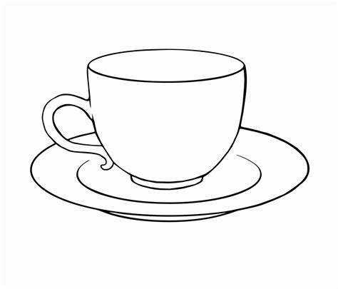 Cup Coloring Pages Coloringlib