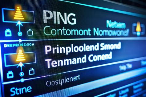 Troubleshooting Network Closeup Of Ping Command Test Premium Ai