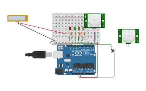 Circuit Design Pir Sensor With While Loop Tinkercad