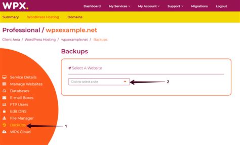 How Can I Backup My Site Personal Backup WPX Net