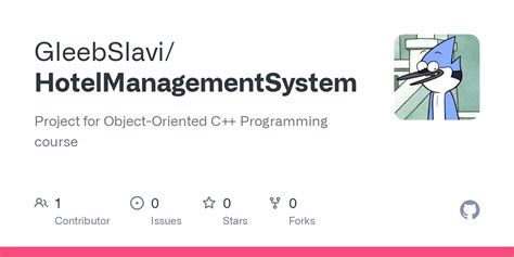 Github Gleebslavihotelmanagementsystem Project For Object Oriented C Programming Course