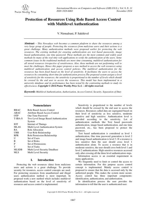 pdf protection of resources using role based access control with