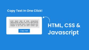 Easy Copy To Clipboard Using HTML CSS And JavaScript Coding Artist