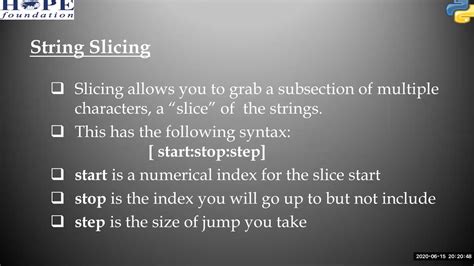 Class 4 8 Pm Batch String Slicing And Methods Youtube