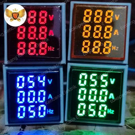 Jual Pilot Lamp Lampu Indikator Voltmeter Amperemeter Volt Ampere Hz Meter Merah Di Seller