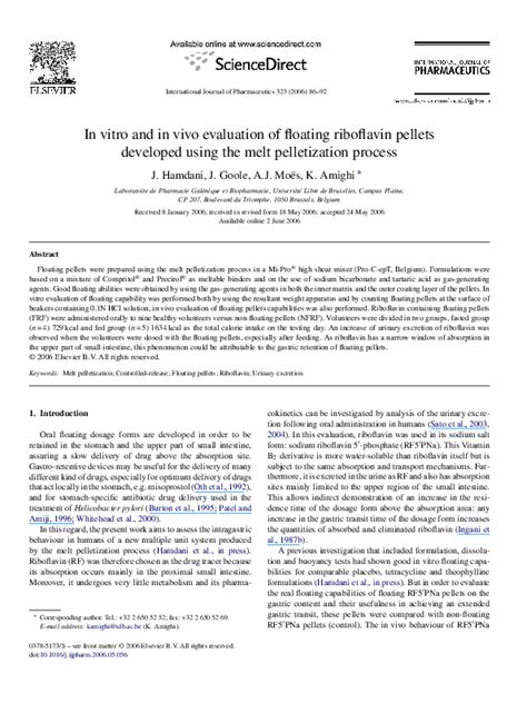 Pdf Development And Evaluation Of Gastric Floating Tablets Of Riboflavin Using Box Behnken