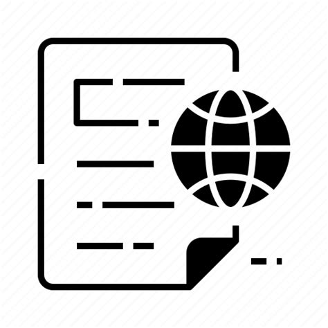Global Document File Paper Icon Download On Iconfinder