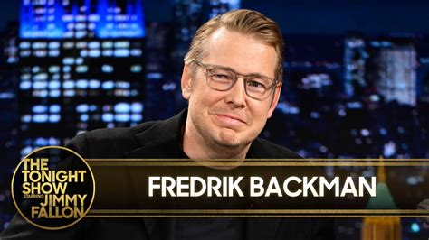 Kolla In Fredrik Backman I The Tonight Show Svenske Författaren