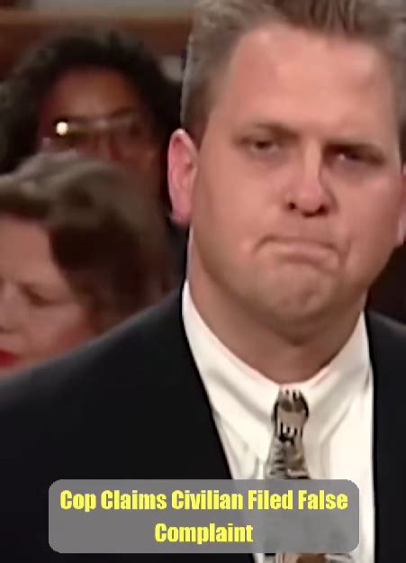 Officer Confronts Civilian In Court After Allegedly Filing False