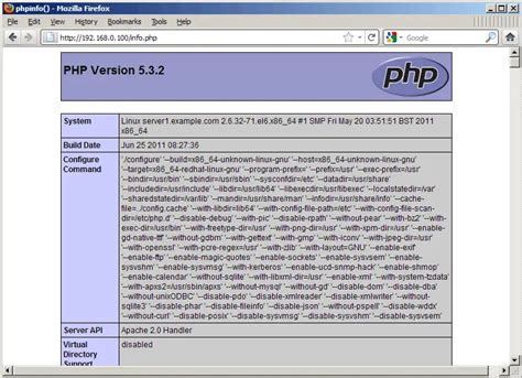 Apache2 Mit Php5 Und Mysql Unterstützung Unter Debian Squeeze