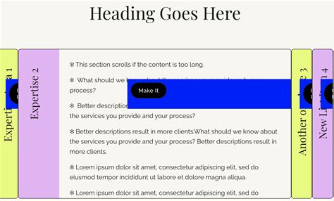 Vertical Tabs With List Items Need Button To Sit At Bottom Of Text