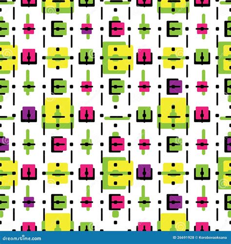 Vector Abstract Colorful Seamless Pattern Backgrou Stock Vector Illustration Of Design