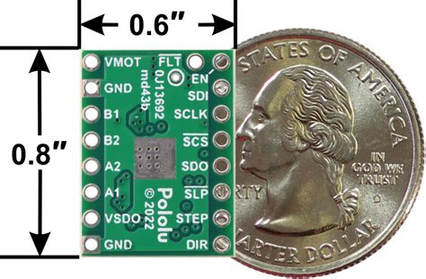 Pololu Drv8434s Spi Stepper Motor Driver Carrier 2a Max Current Limit