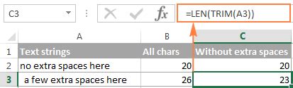 Excel LEN Function Count Characters In Cell