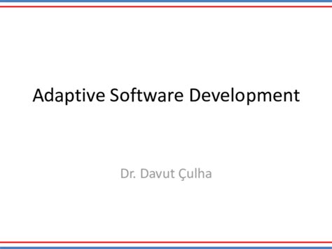 pdf adaptive software development