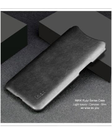 IMAK Oppo Find X Hoesje Met Kunstleer Coating Zwart GSMpunt Nl