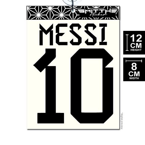 Jual Stiker Messi 10 Mbappe Cutting Sticker Decal Waterproof Shopee Indonesia