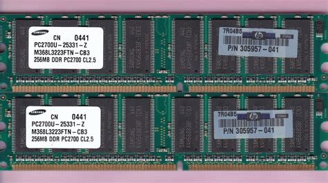 Used 512mb 2x256mb Pc 2700 Samsung M368l3223ftn Cb3 Ddr 333 Ram Kit Ddr1 305957 041 Ubb Threads