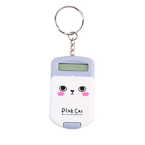 Mini Calculator Cute Cartoon With Keychain 8 Digit Vicedeal