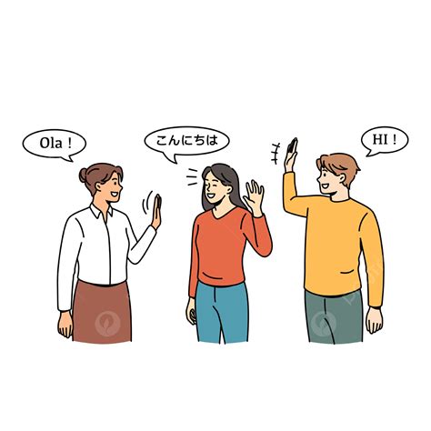 다양한 국적의 커뮤니케이션 및 인사말 개념 의사소통 대화 거품 Png 일러스트 및 벡터 에 대한 무료 다운로드 Pngtree