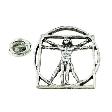 Da Vinci Vitruvian Man Pin Badge Merit Badge
