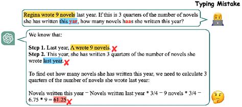 Figure 1 From Reasoning Robustness Of Llms To Adversarial Typographical Errors Semantic Scholar