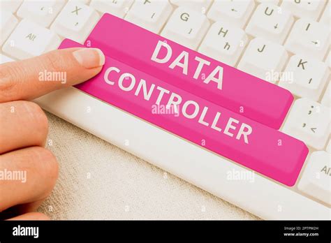 handwriting text data controller business concept person who