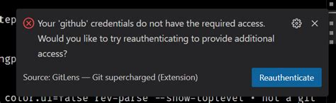 GitLens Reauthenticates Infinitely Issue Gitkraken Vscode Gitlens GitHub