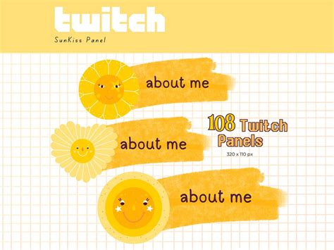 Kawaii Twitch Panels Cute Twitch Panels Twitch Stream Panels Vtuber