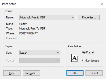 Print Setup Dialog Learn How Using ExpertGPS Map Software